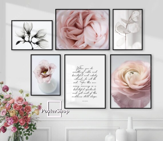 Flower Posters Poster Set Home Decor Art Poster Wall - Etsy