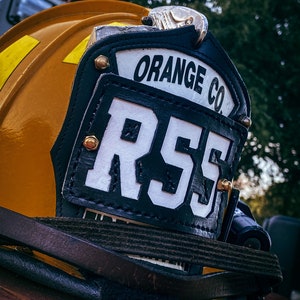Firefighter XL Helmet ID Tag - Etsy