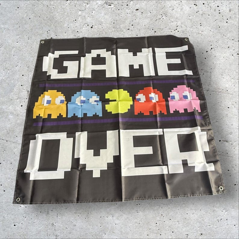 PAC-MAN Arcade Flag 3x5 Feet Poster Arcade Antique Retro Man Cave - Etsy