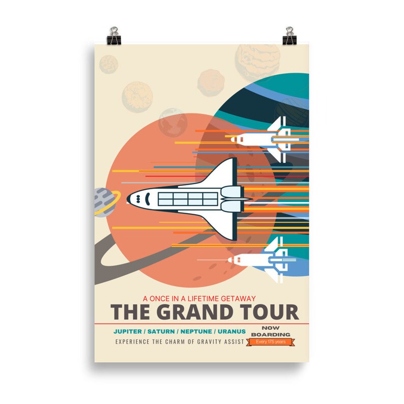 NASA Grand Tour Poster in New Colors - Etsy