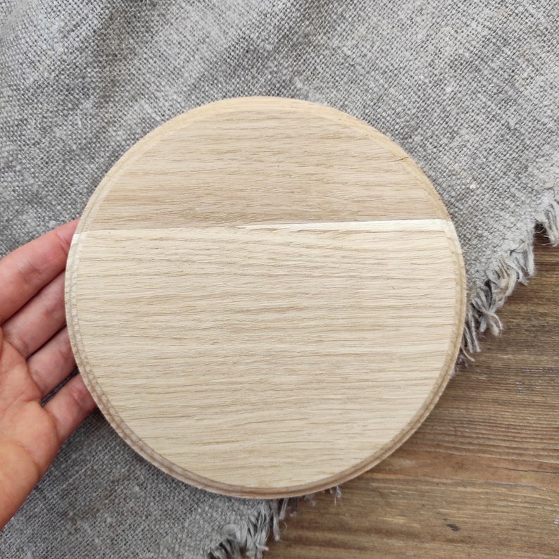 Wood Oak Circle Disc Made According to the Customer's Dimensions - Etsy