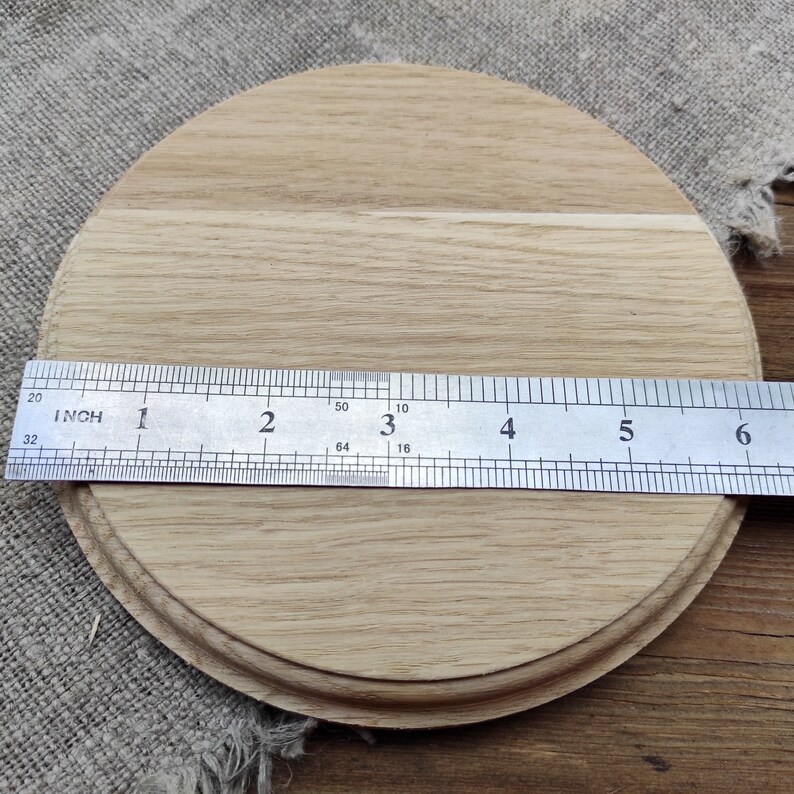 Wood Oak Circle Disc Made According to the Customer's Dimensions - Etsy