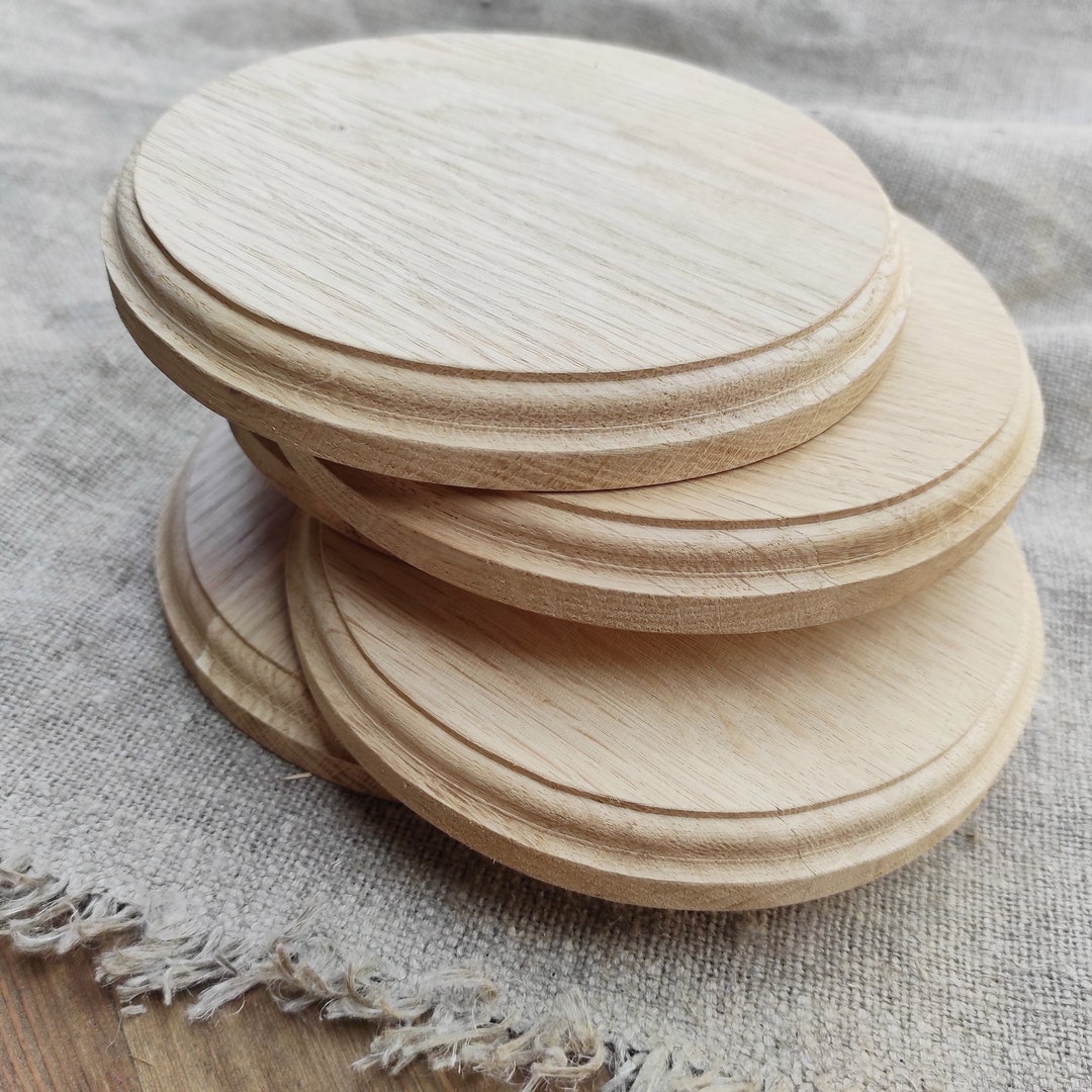 Wood Oak Circle Disc Made According to the Customer's Dimensions - Etsy