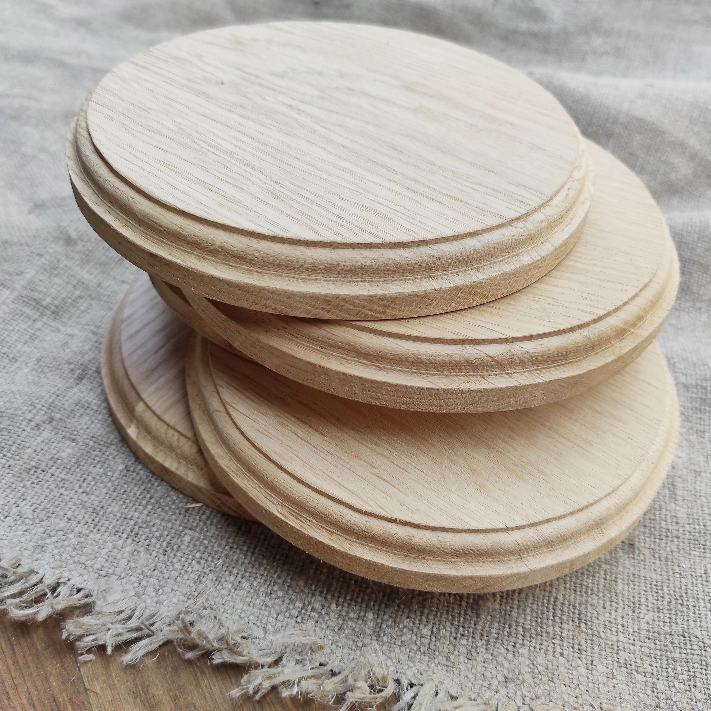 Wood Oak Circle Disc Made According to the Customer's Dimensions - Etsy