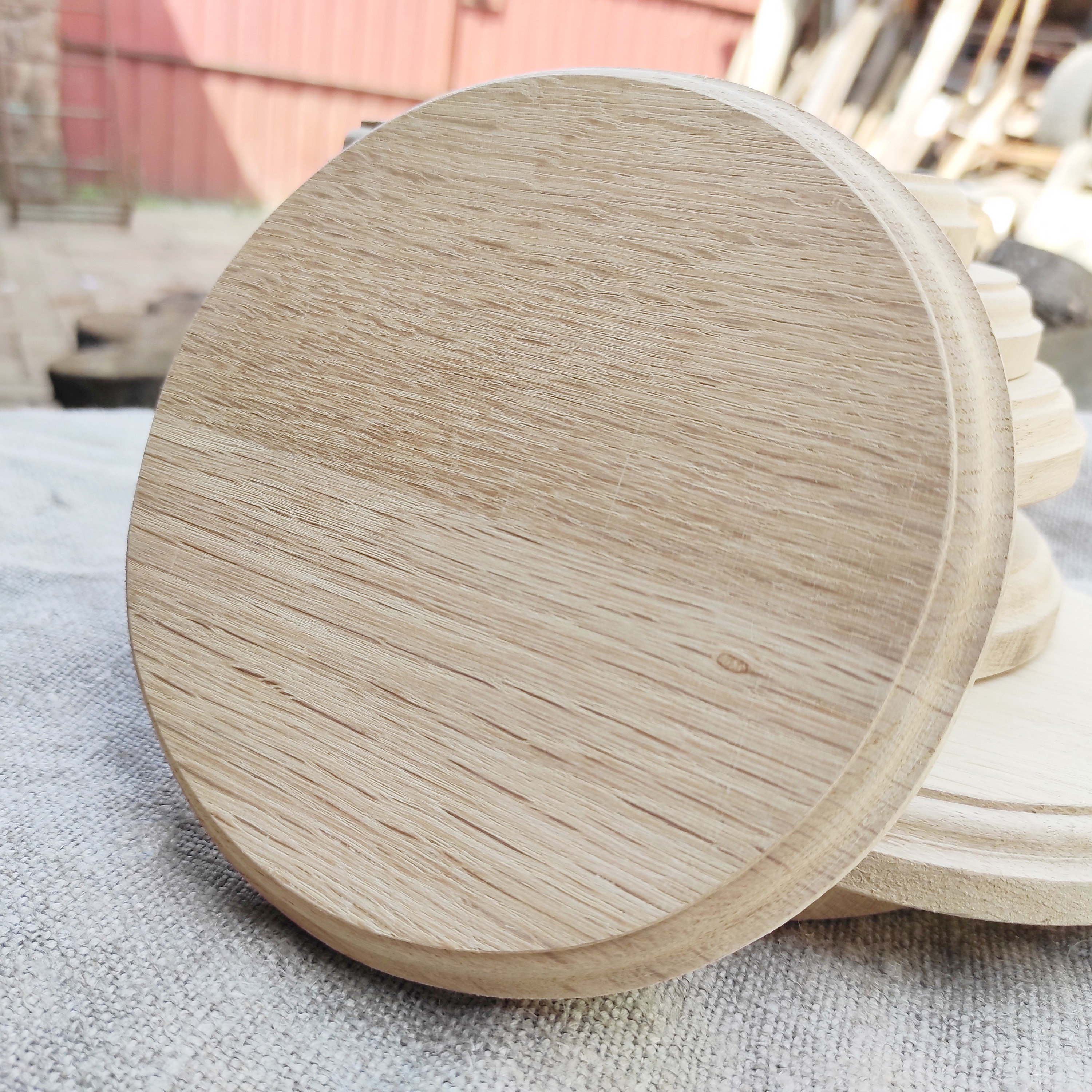 Wood Oak Circle Disc Made According to the Customer's - Etsy