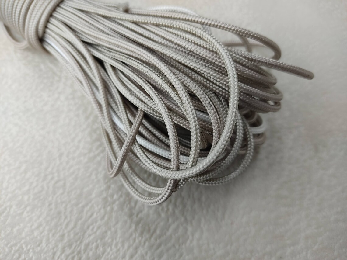Polyester Rope, Gray Rope 3mm, Soft Cord Macrame, Strong Cord, Nylon ...