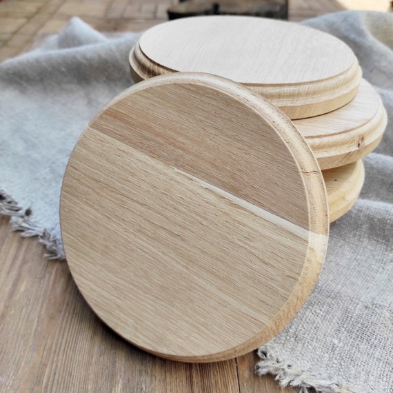 Wood Oak Circle Disc Made According to the Customer's - Etsy