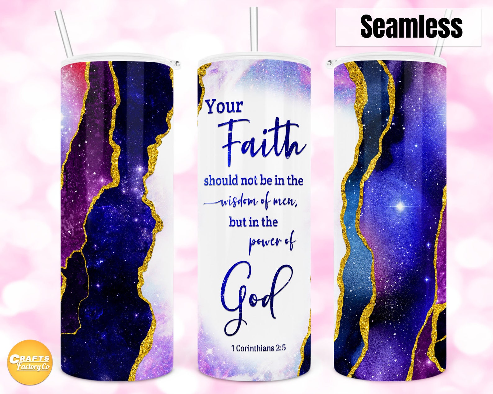 Bible verse tumbler png 20oz Skinny Tumbler Sublimation | Etsy