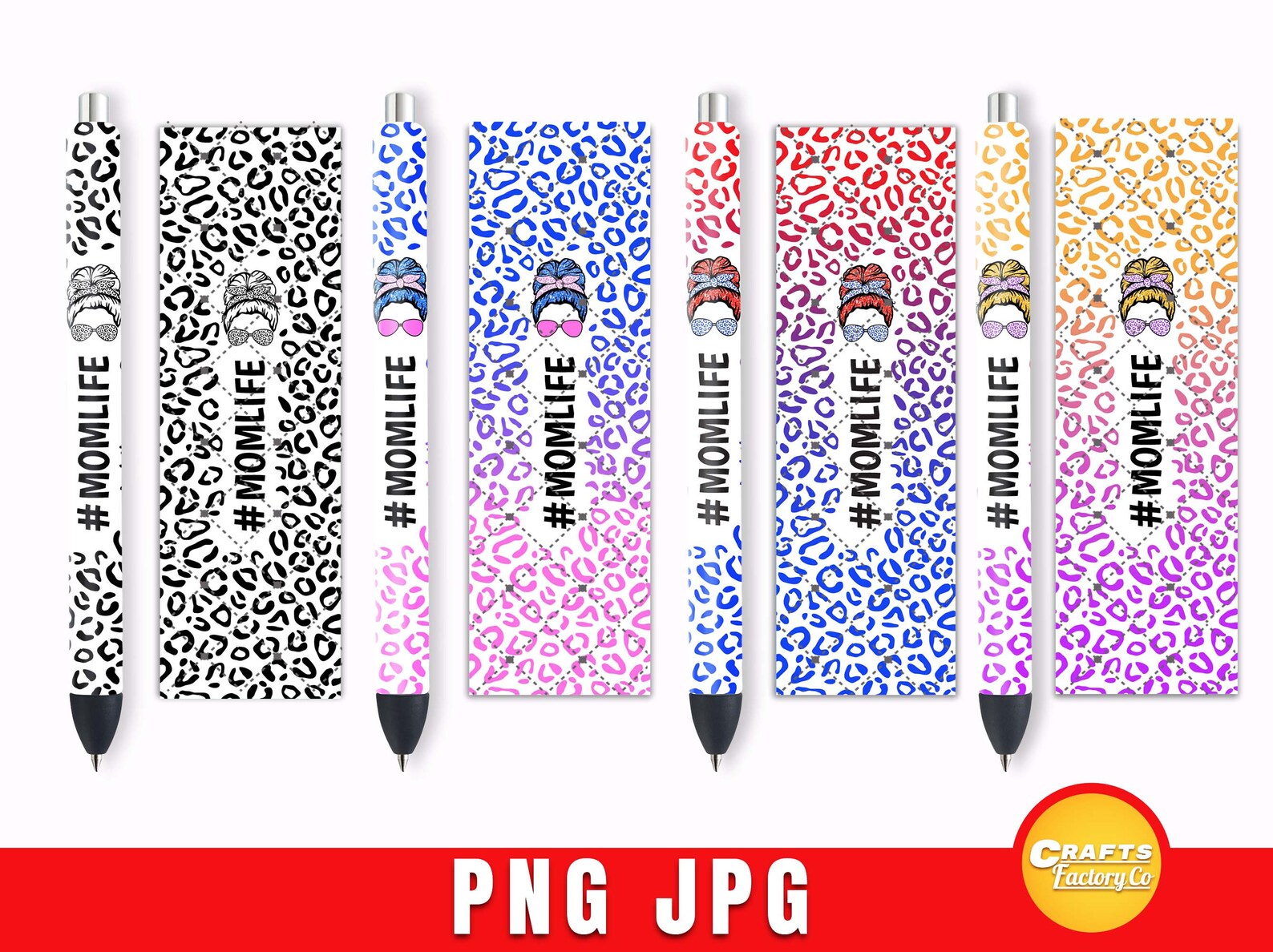 Mom Life Pen Wrap Png, Cheetah Pen Warp, Leopard Waterslide Wrap, Messy ...