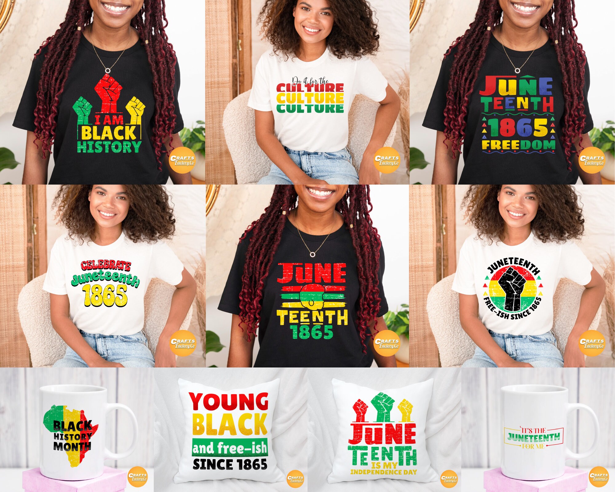 Juneteenth PNG Sublimation Bundle, Black Power, Black History PNG, 1865 ...