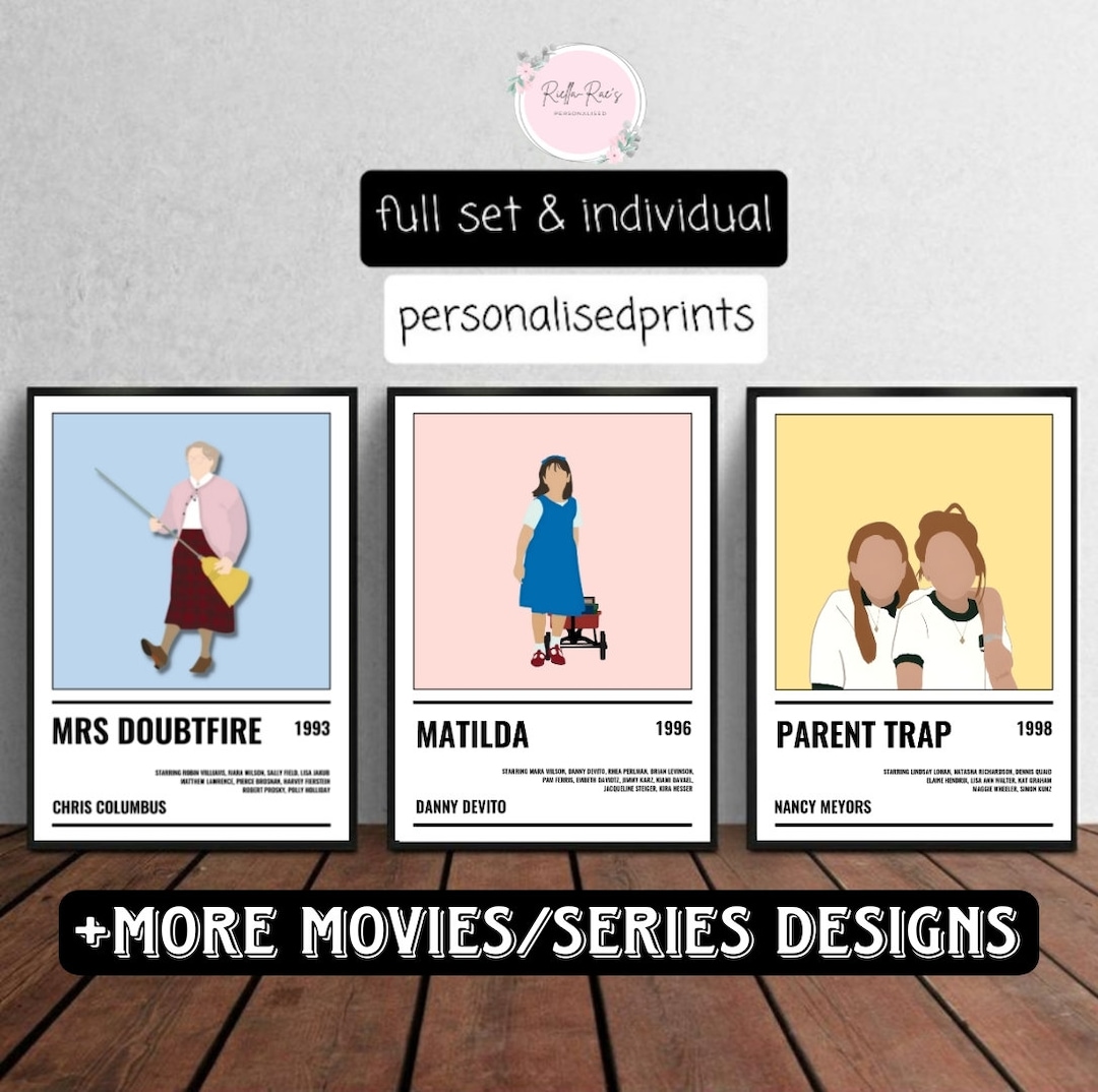 Movie Poster TV Series Prints Bedroom Games Room Wall Art - Etsy