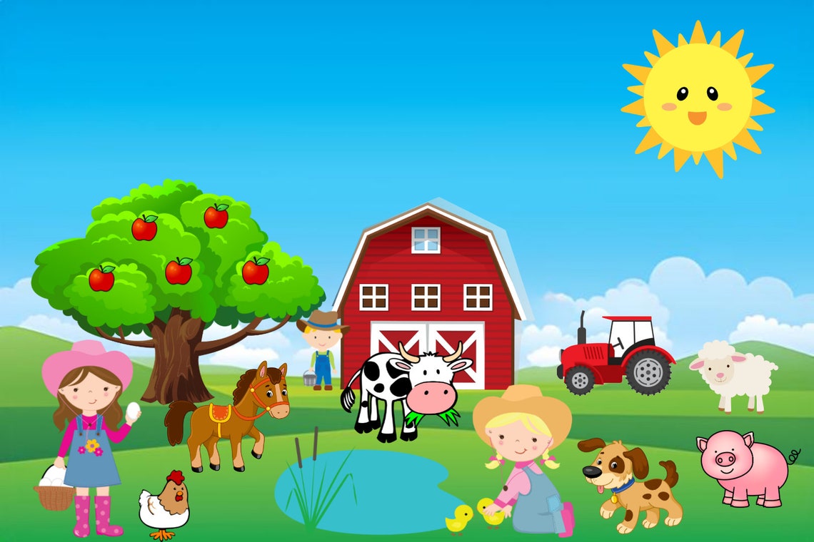 Animal Farm Clipart Silhouette Png Digital Download | Etsy UK