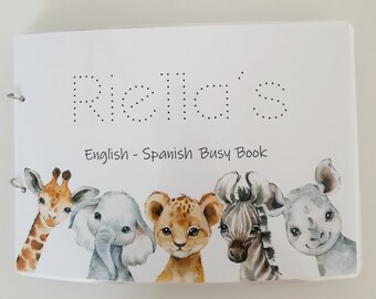 Spanish Busy Books - Etsy