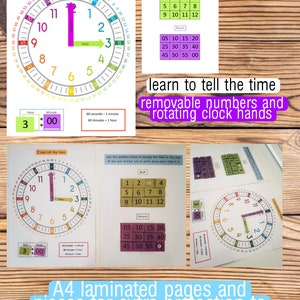 How to Tell the Time Worksheet Clock Learning Clock Face Busy Book ...