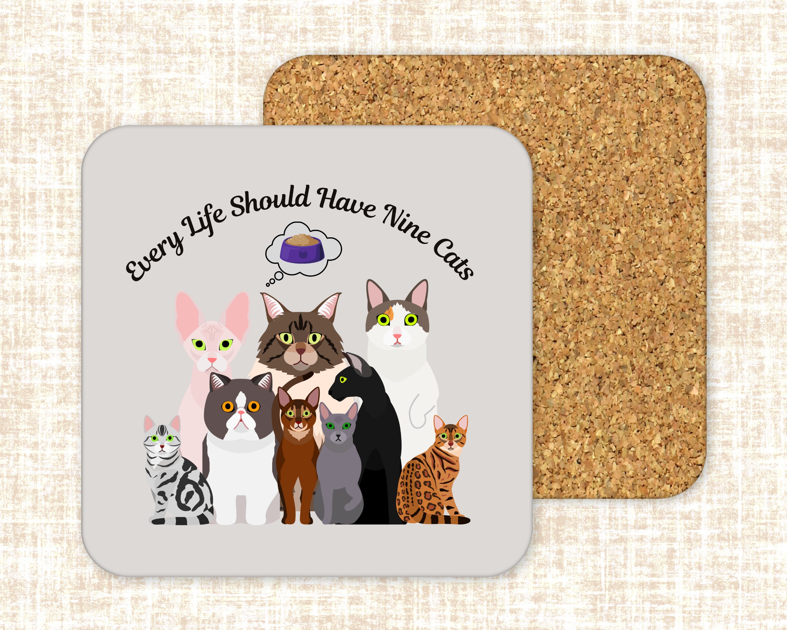 Every life should have nine cats pedigree breads, tea coffee hot ...