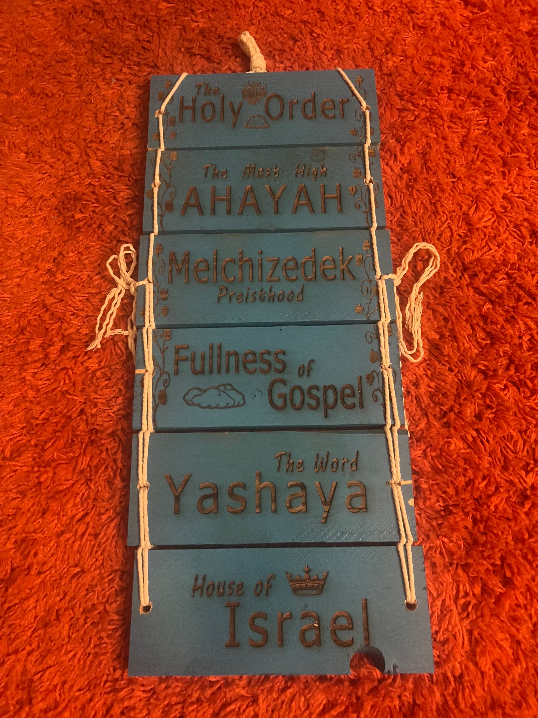 Ahayah Bahasham Yashaya Wall Hanger - Etsy