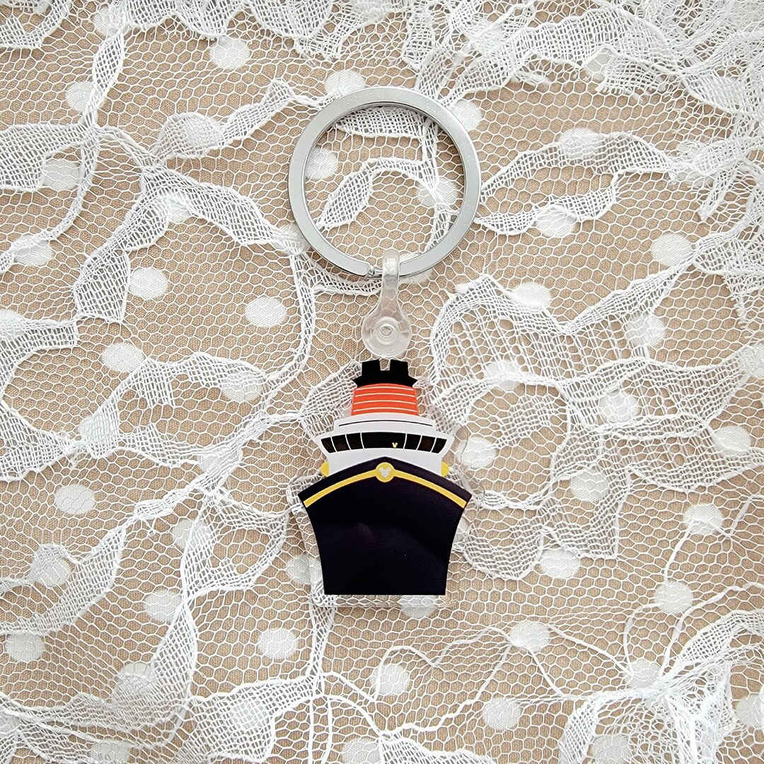 Cruise Ship Acrylic Keychain for Disney Cruise Fans Lightweight Cruise ...