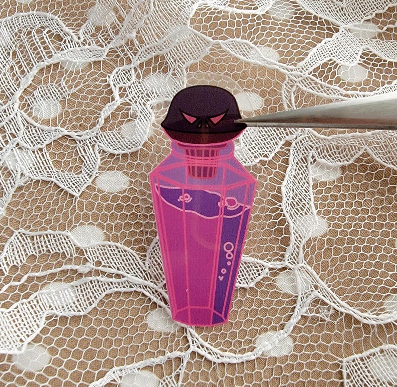 Hercules Mortal Potion Bottle Clear Vinyl Sticker | Waterproof Mortal ...