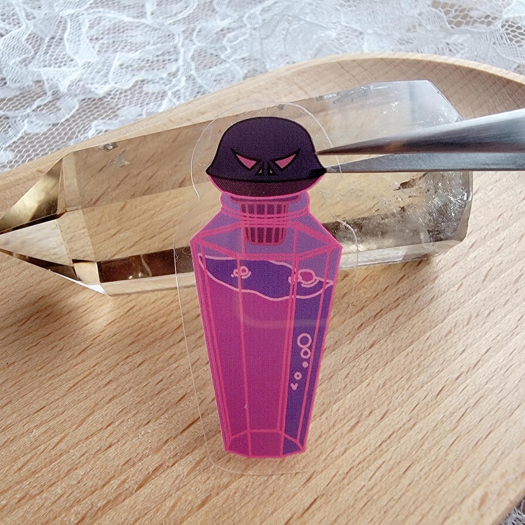 Hercules Mortal Potion Bottle Clear Vinyl Sticker | Waterproof Mortal ...