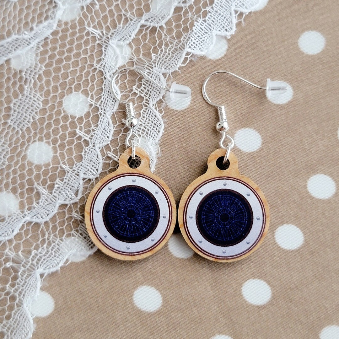 DCL Inspired Stateroom Porthole Number Dangle Earrings | Fish Extender ...