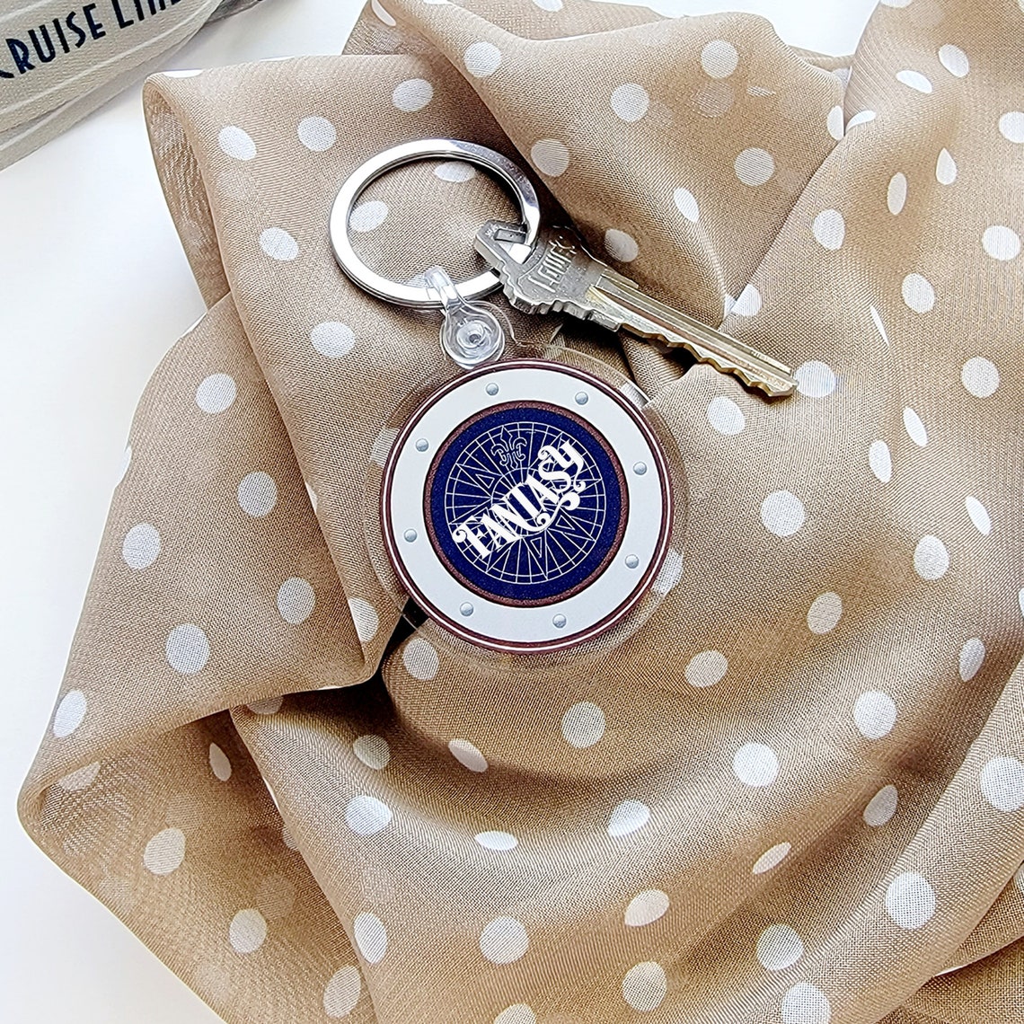 Personalized Disney Cruise Line Key Fob | Disney Stateroom Porthole ...