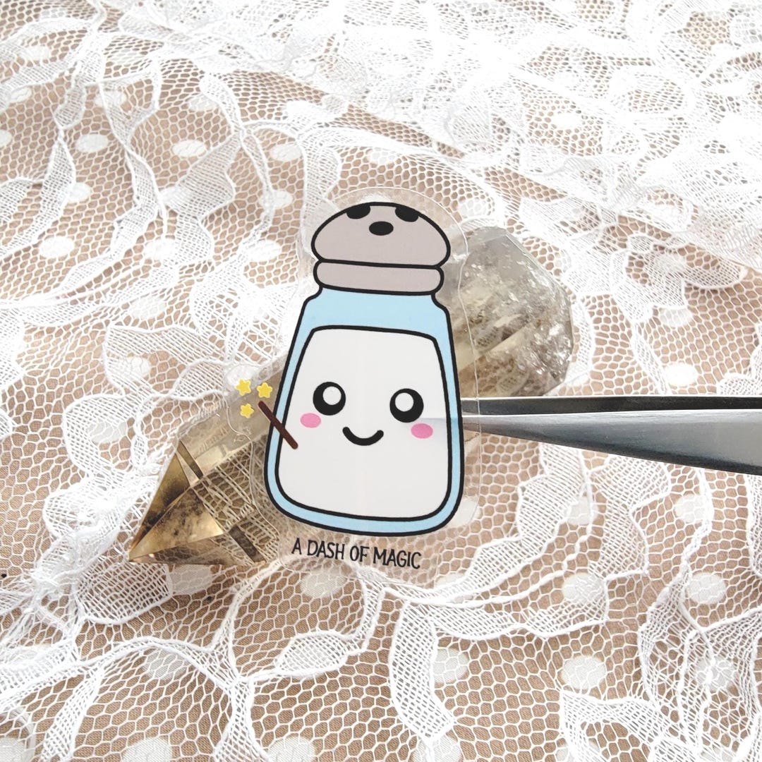 Magic Salt Shaker Sticker | A Dash of Magic | Emotional Support Sodium ...