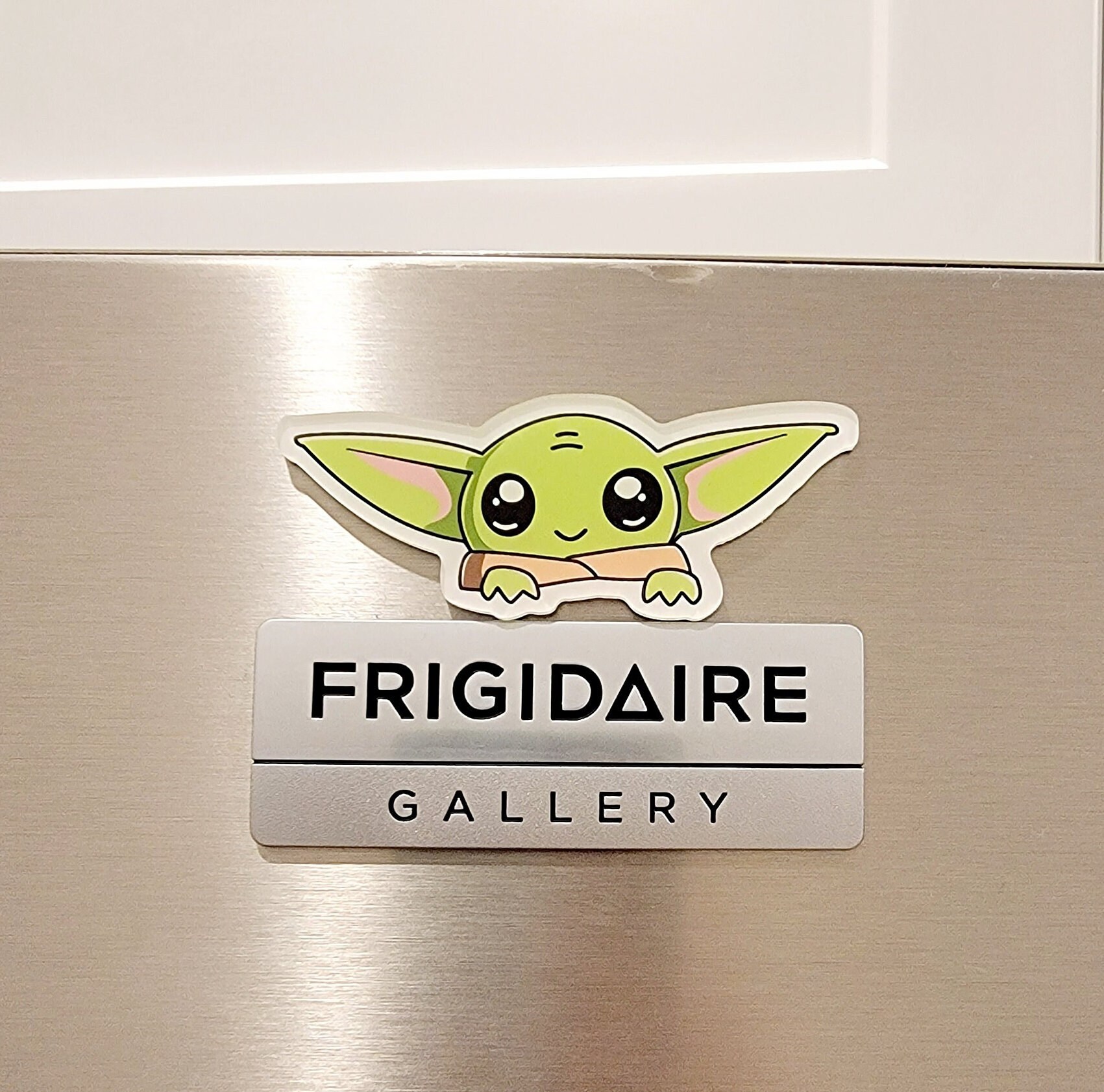 Baby Yoda Fridge Magnet for Star Wars Fans | Acrylic Grogu Magnet for ...