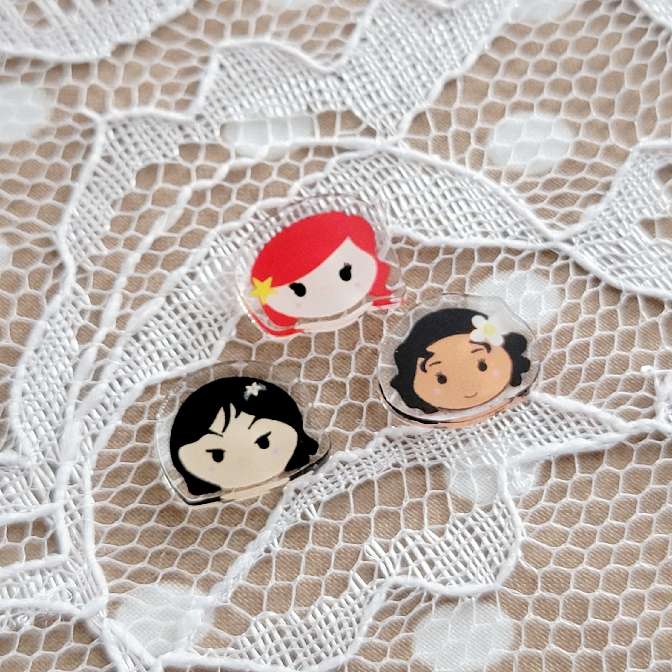 Princess Claw Machine Fillable Keychain Charms Booster Packs Double ...