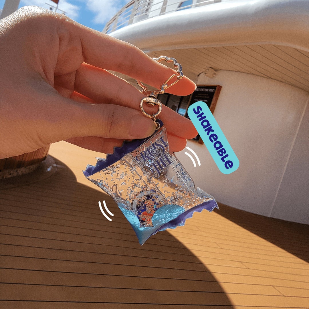 Disney Cruise Inspired Shaker Keychain | Shaker Candy Bag Keychain for ...