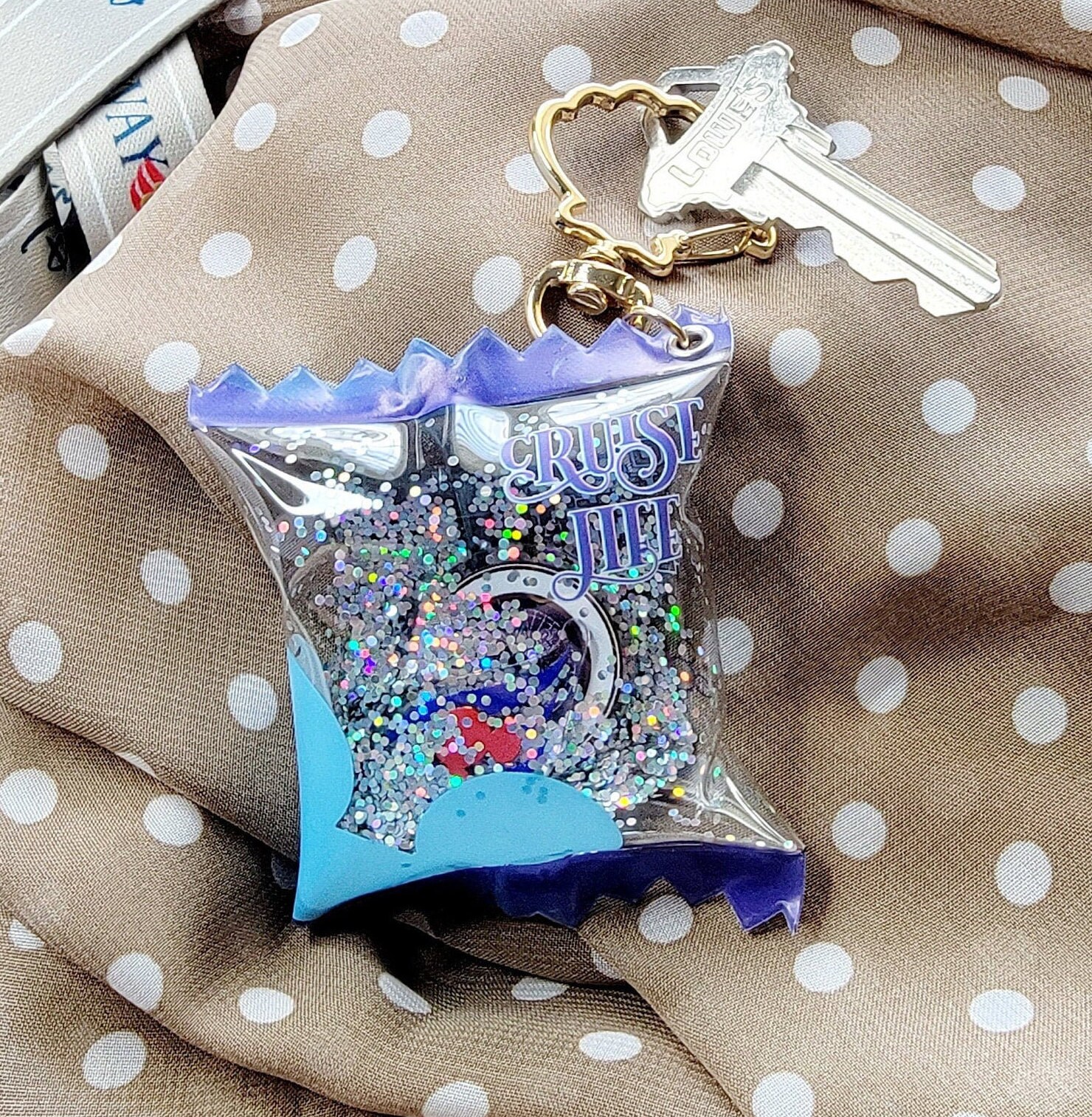 Disney Cruise Inspired Shaker Keychain | Shaker Candy Bag Keychain for ...