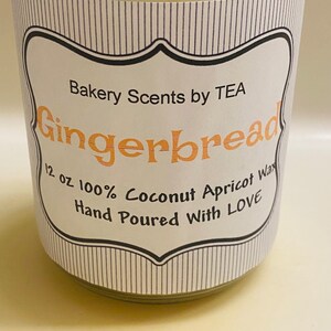 Gingerbread, Gingerbread Scented Candle, Christmas Candle, Christmas ...