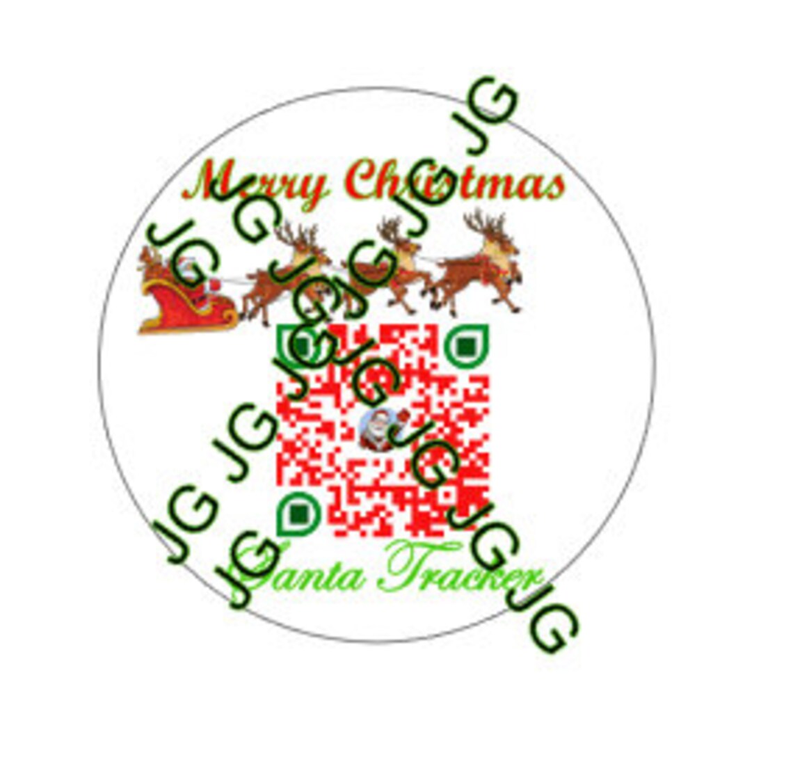 Santa Tracker QR Code Ornament - Etsy