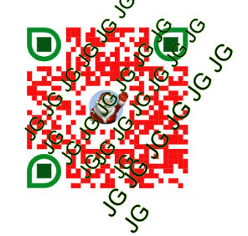 Santa QR CODE - Etsy