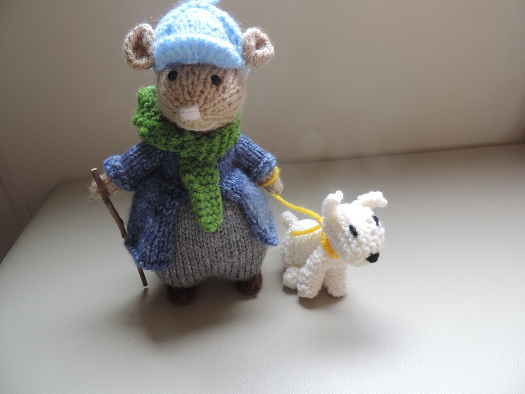 Hand Knitted Mouse tanksgiving Series - Etsy