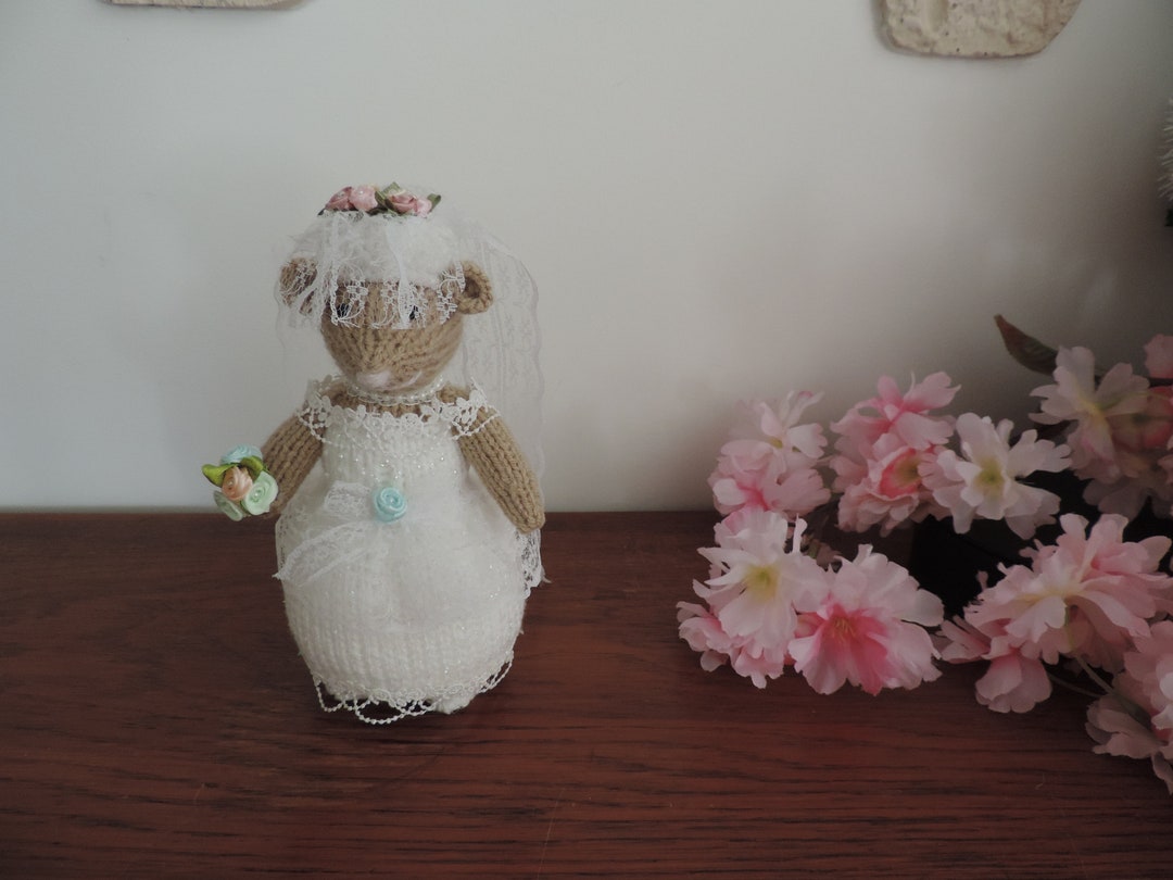 Hamster Mouse the Wedding Stuffed Animal Toy Hand Knitted Amigurimi ...