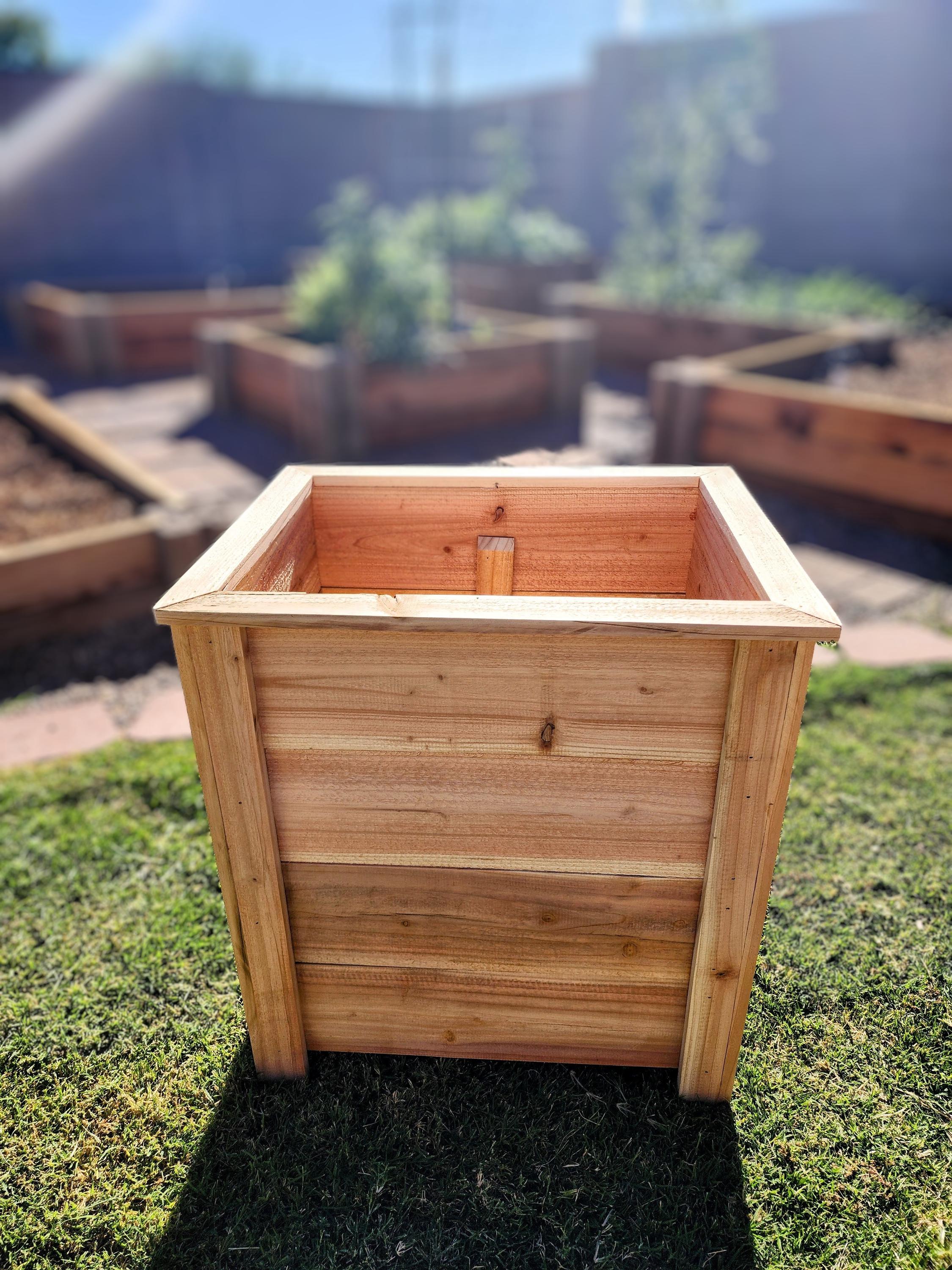 Handmade Cedar Planter Box, Rustic Farmhouse Garden Planter - Etsy