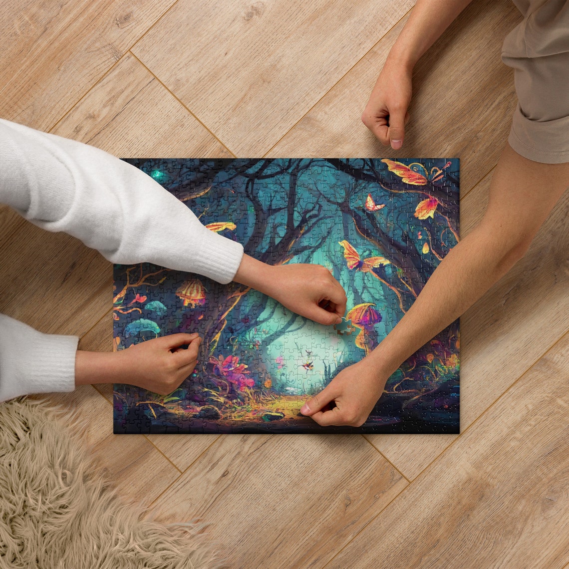 The Magical Fairy Forest Jigsaw Puzzle - Etsy