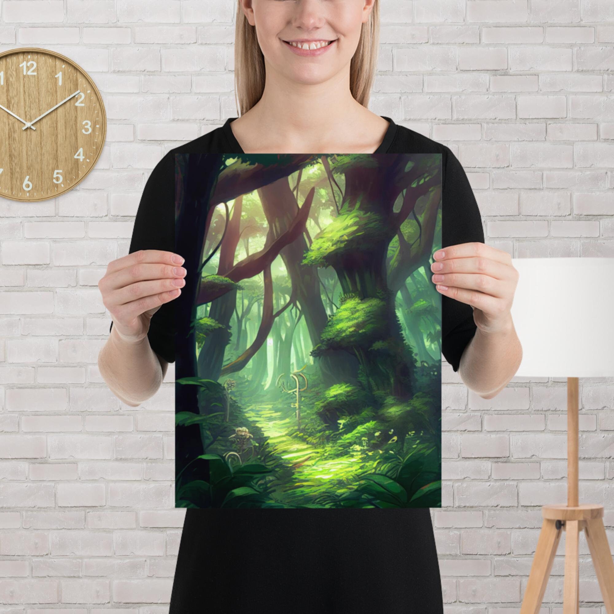 Magical Forest Path Poster - Etsy