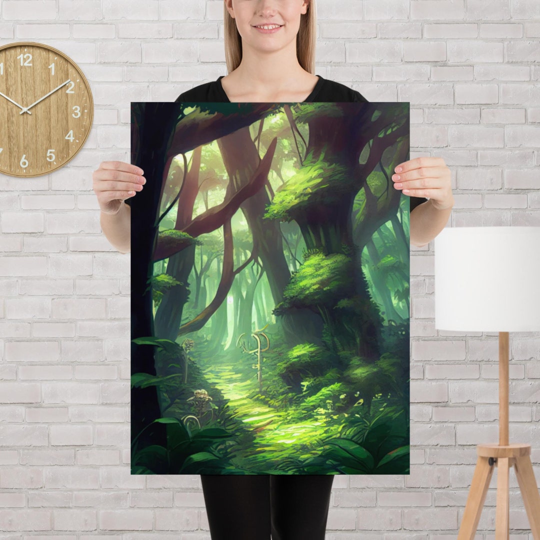 Magical Forest Path Poster - Etsy