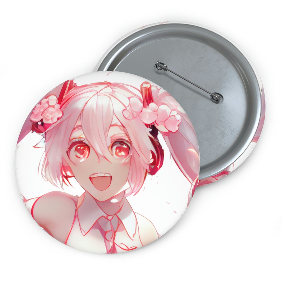 Hatsune Miku Sakura Pin Buttons - 3 Sizes - Collect Them All! - Etsy