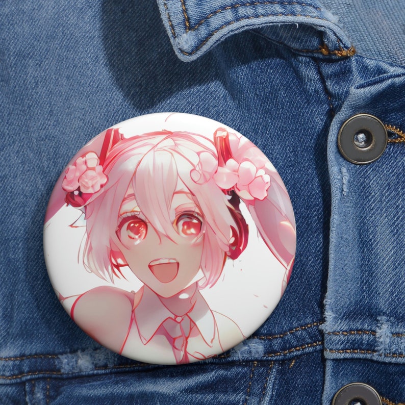 Hatsune Miku Sakura Pin Buttons 3 Sizes Collect Them All - Etsy