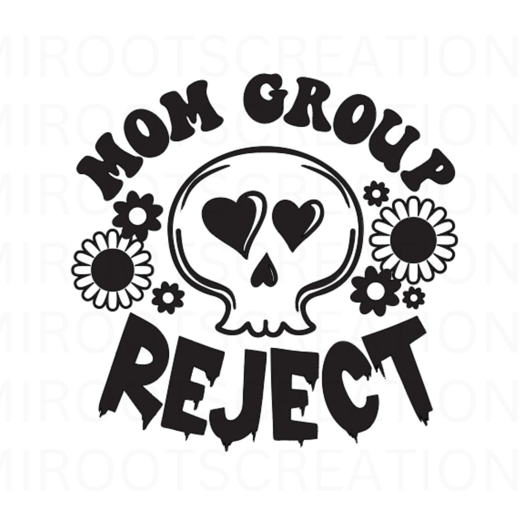 Mom Group Reject Bumper Sticker, Funny Mom Life Bumper Sticker ...