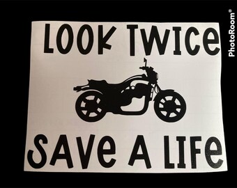 Motorcycle Safety Decal - Etsy