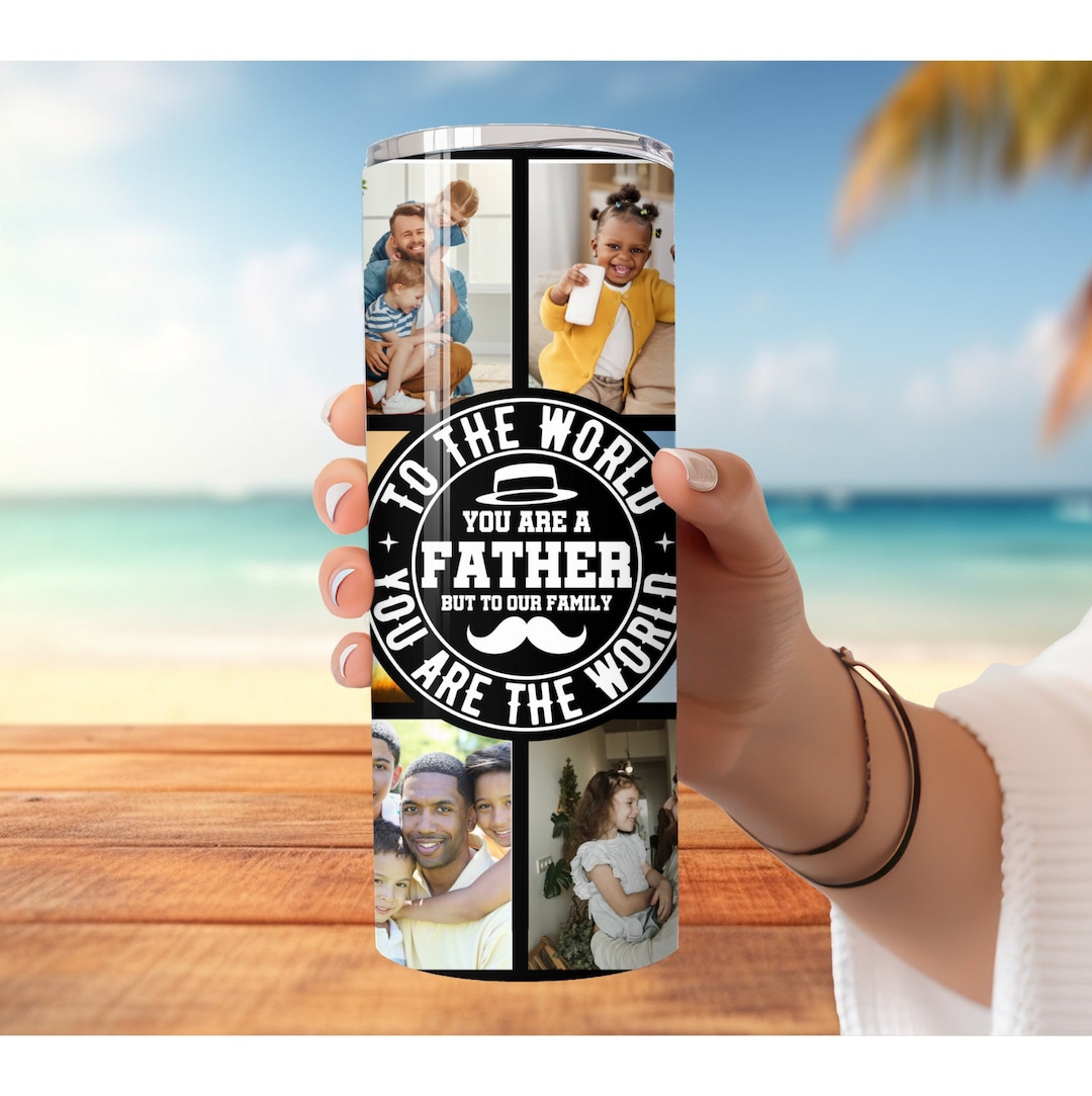 Dad Photo Tumbler, Personalized Dad Tumbler - Etsy