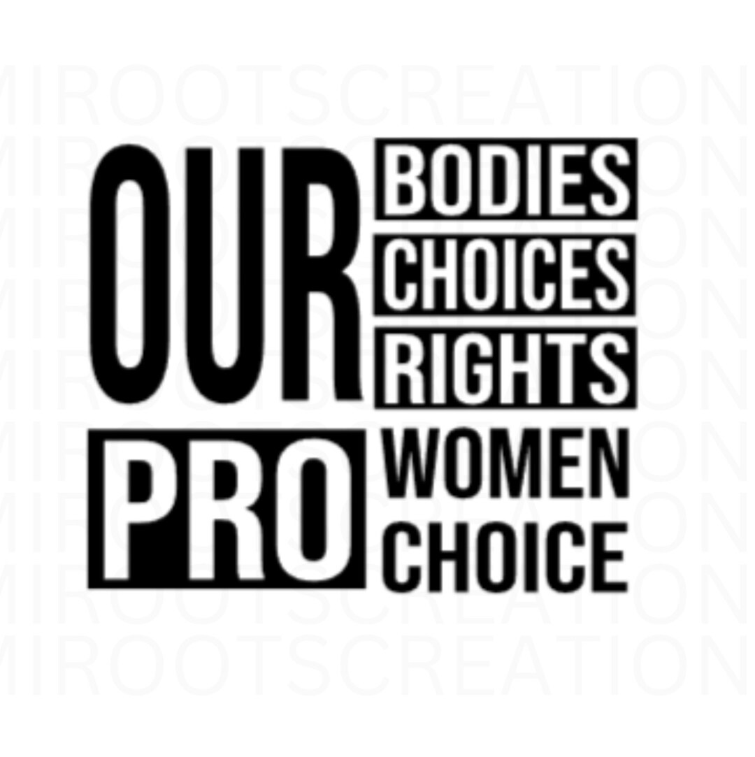 My Body My Choice Decal, Reproductive Rights Decal, Pro Choice Decal ...