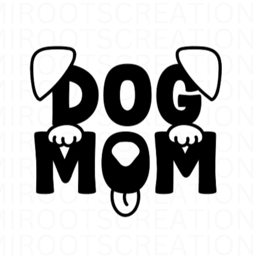 Dog Mom Decal, Dog Face Decal, Dog Decal - Etsy