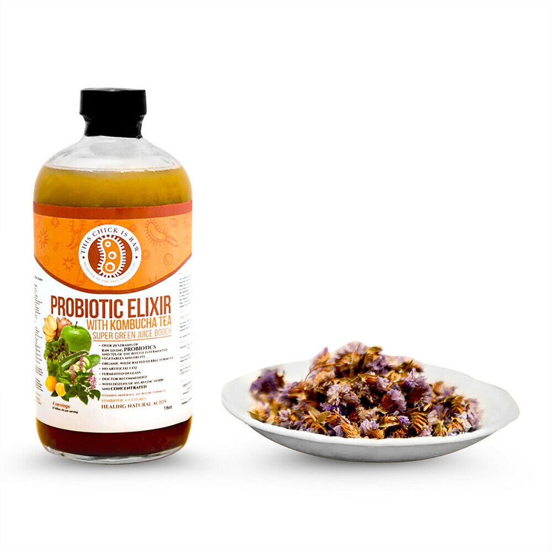 This Chick is Raw Probiotic Elixir Green Juice Vegetable W/ Kombucha ...