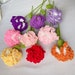 Crochet Carnations Flowers Handmade Knitted Flowers Gift for - Etsy