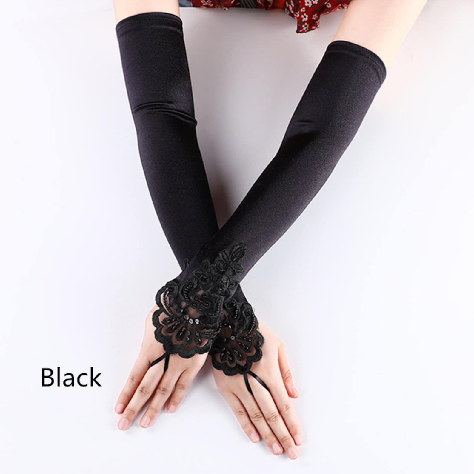 Lace Gloves Women Lace Gloves Long Fingerless Lace Gloves - Etsy
