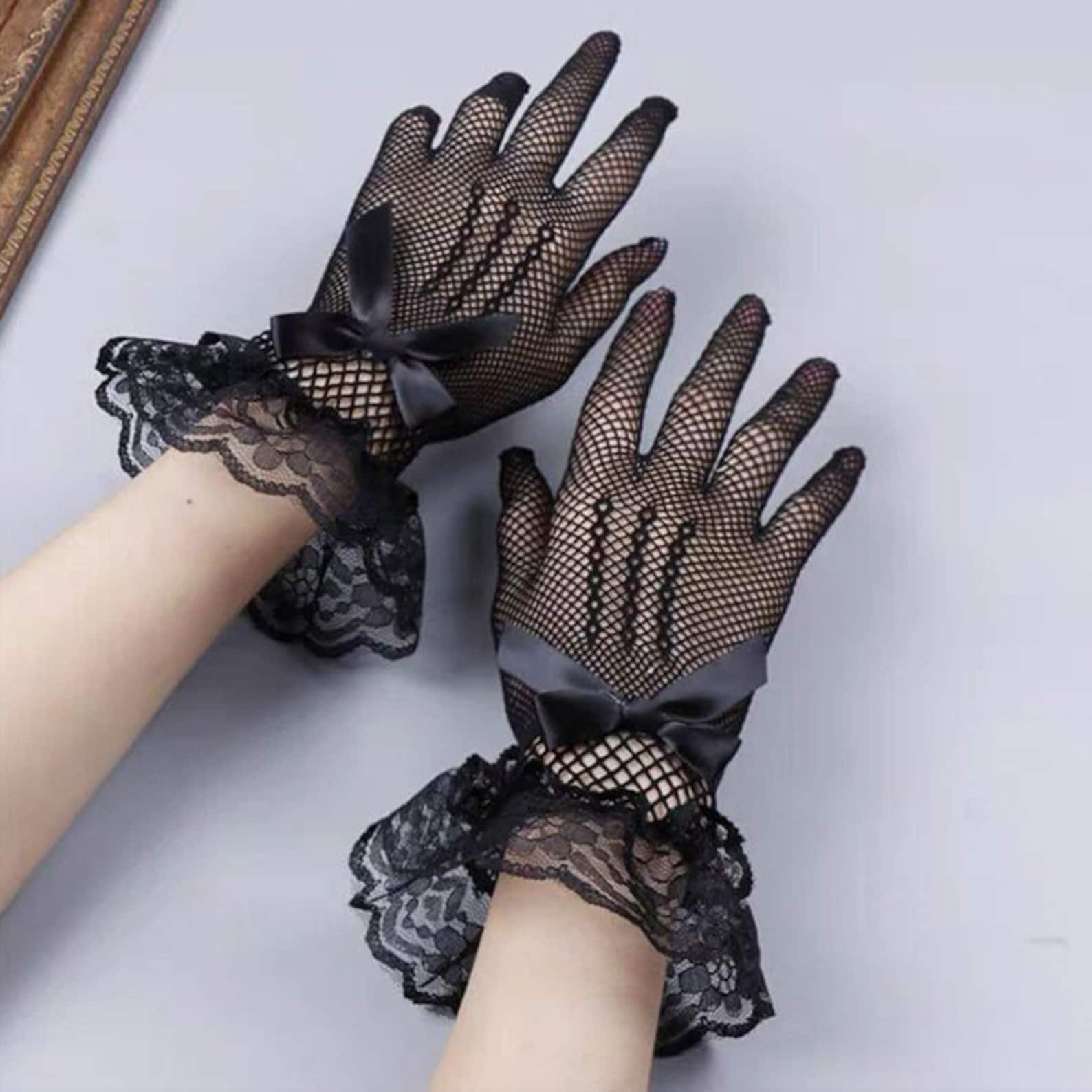 Lace Gloves Women Black Lace Gloves White Lace Gloves - Etsy